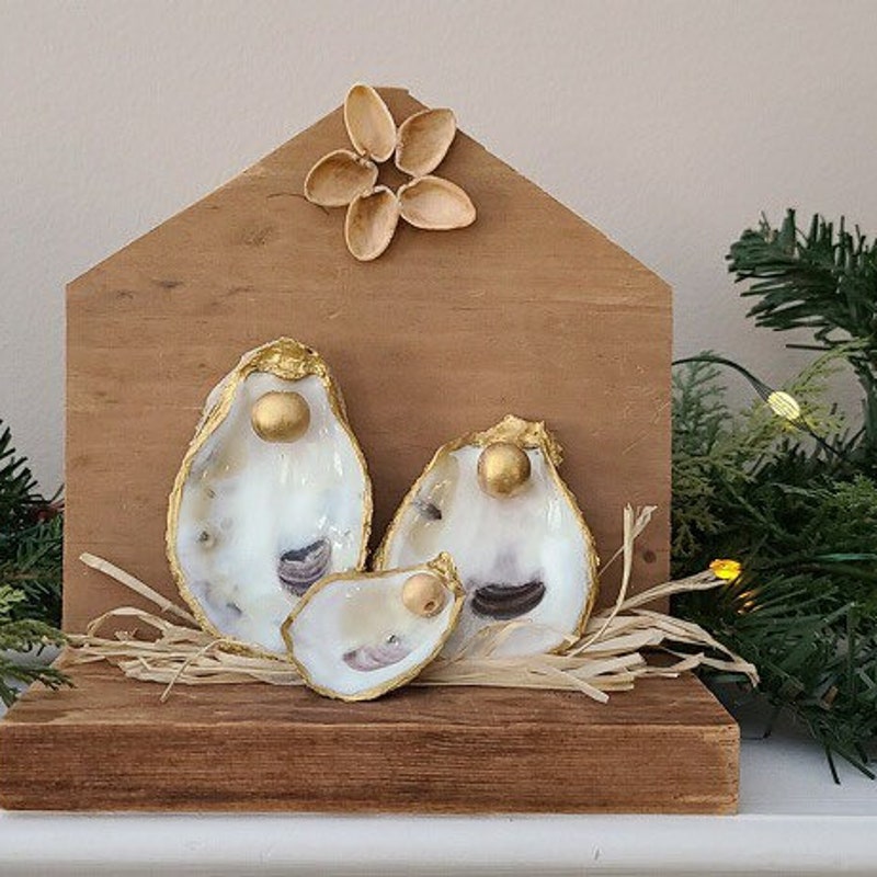 Oyster Shell Nativity - Etsy