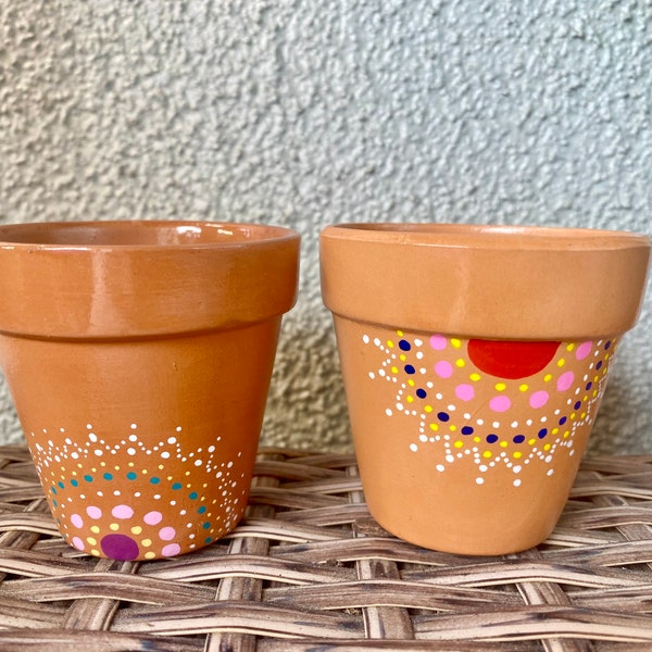 Dot Mandala Pot - Etsy