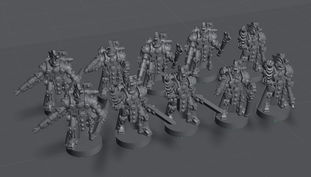 Martian Cyborg Infantry Type M Leaders (x20) | 8mm | KMFP Designs - Etsy