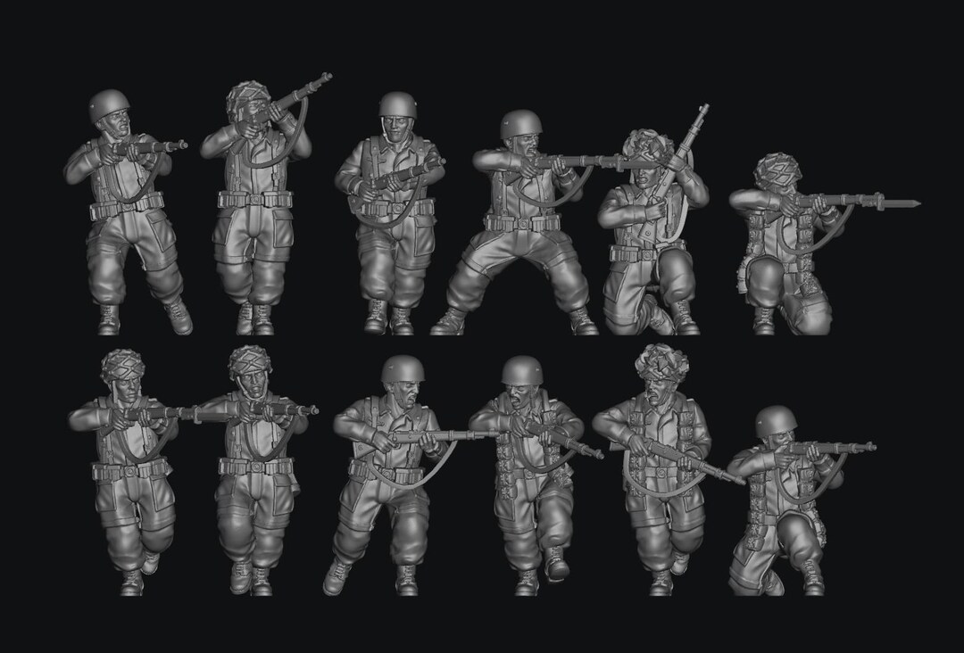 German Paratroopers Riflemen (x12) | German Army | Join or Die WW2 ...