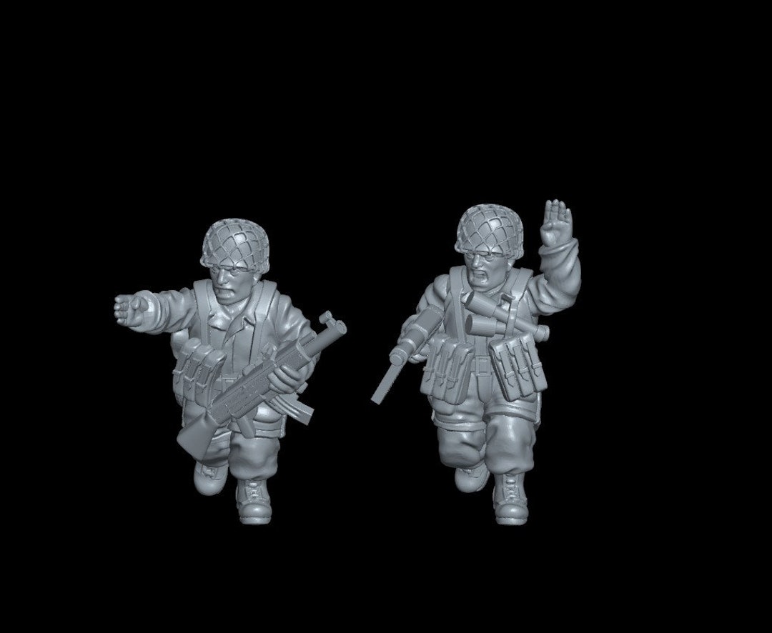 NCO | German Airborne WW2 | Europe in Flames | 2x Miniatures | 3dbreed ...