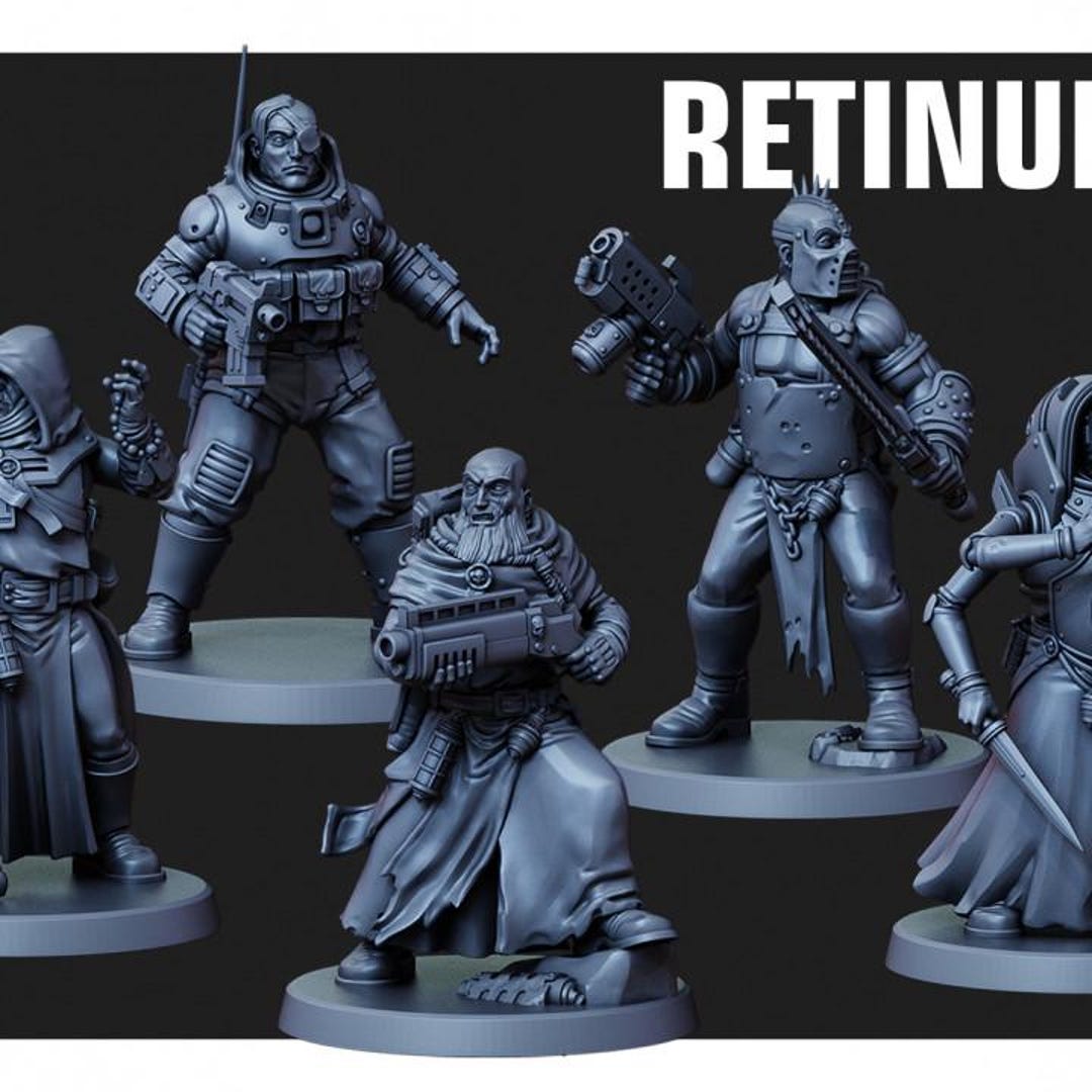 Retinue (part 3) | 32mm Scale | Red Pilgrim Miniatures - Etsy