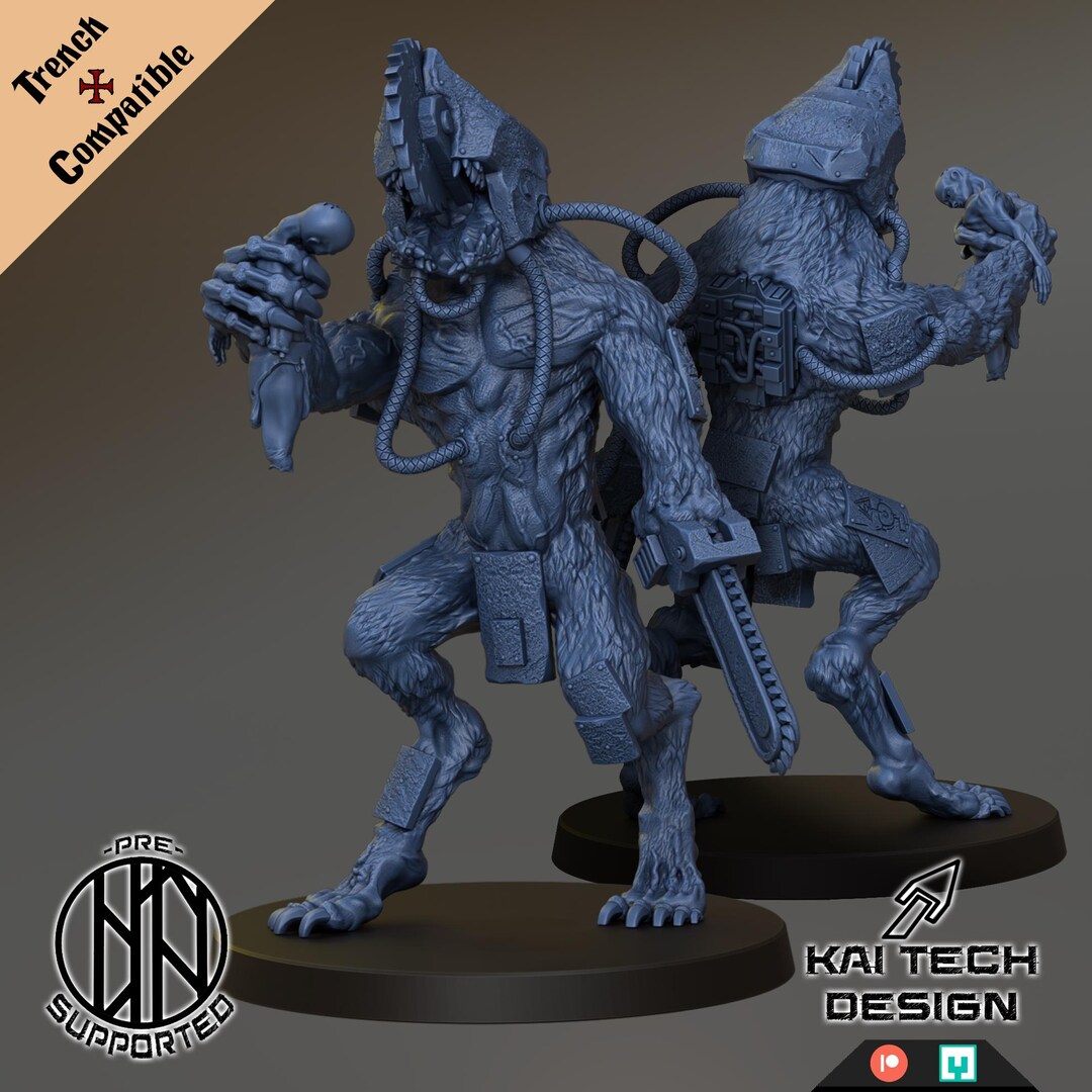 War Wolf (x1) | 32mm Scale | Kaitech Design - Etsy Australia