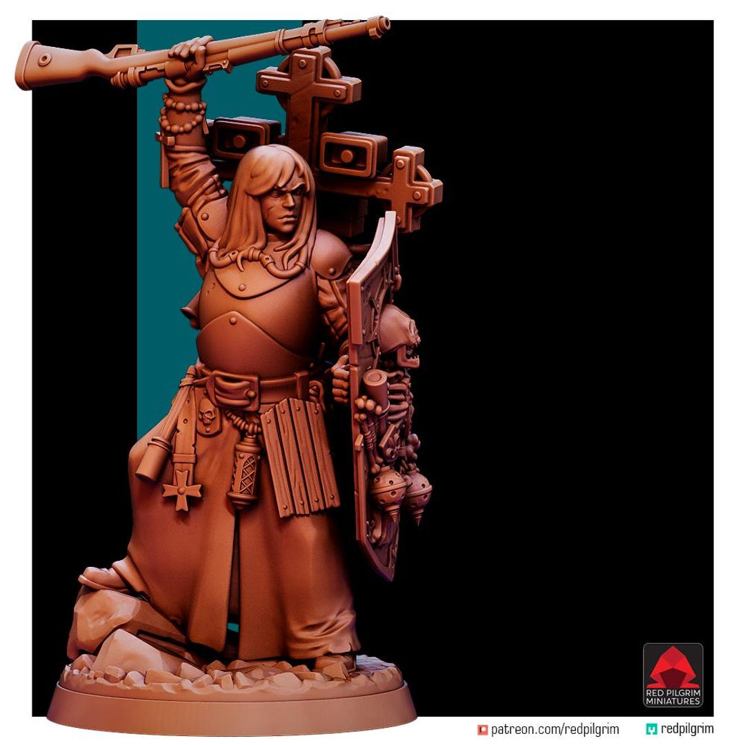 Trench Prophet (x1) | 32mm Scale | Red Pilgrim Miniatures - Etsy