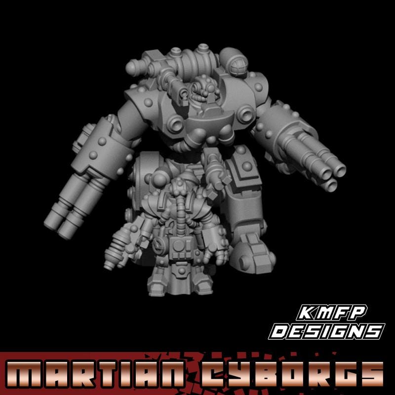 Martian Cyborg Cyberbots V2 x19 8mm Scale KMFP Designs - Etsy