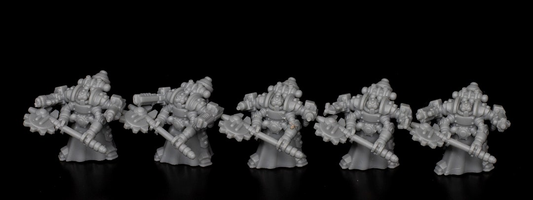 Martian Cyborg Heavy Cyborg Disciples (x5) | 8mm Scale | KMFP Designs ...