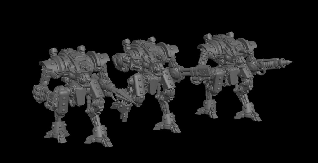 Frontgun Scout Knights (x3) | Forge Barons | 8mm | KMFP Designs - Etsy