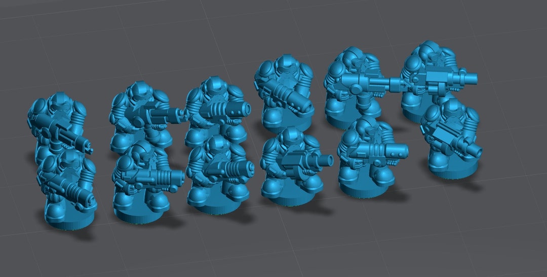 Assault Squad Special Weapons on Foot (x36) | Goliath Consortium | 8mm ...