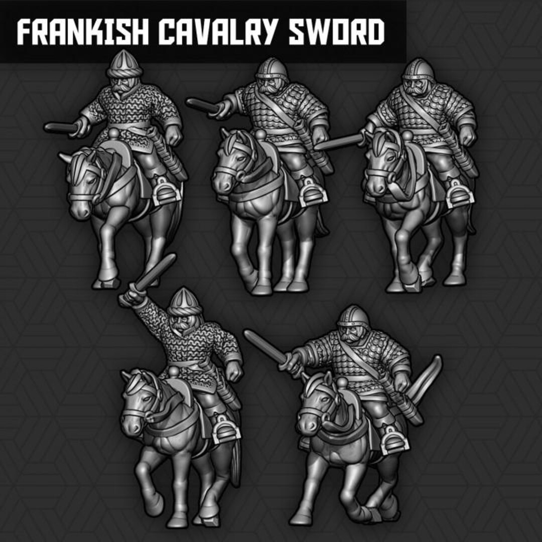 Frankish Cavalry Sword (x6) | SMOL Miniatures | 15mm Scale - Etsy