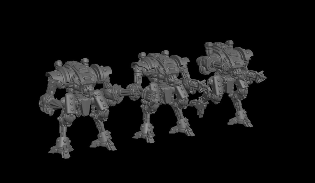 Headgun Scout Knights (x3) | Forge Barons | 8mm | KMFP Designs - Etsy