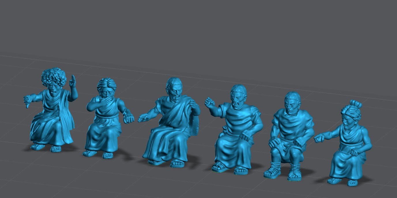 Civilian Spectators Roman Games/arena 3dbreed Miniatures 15mm Scale - Etsy