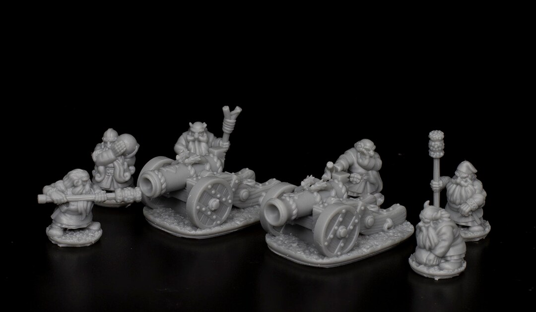 Cannons | Dwarfs | Varus Miniatures | 10mm Scale - Etsy