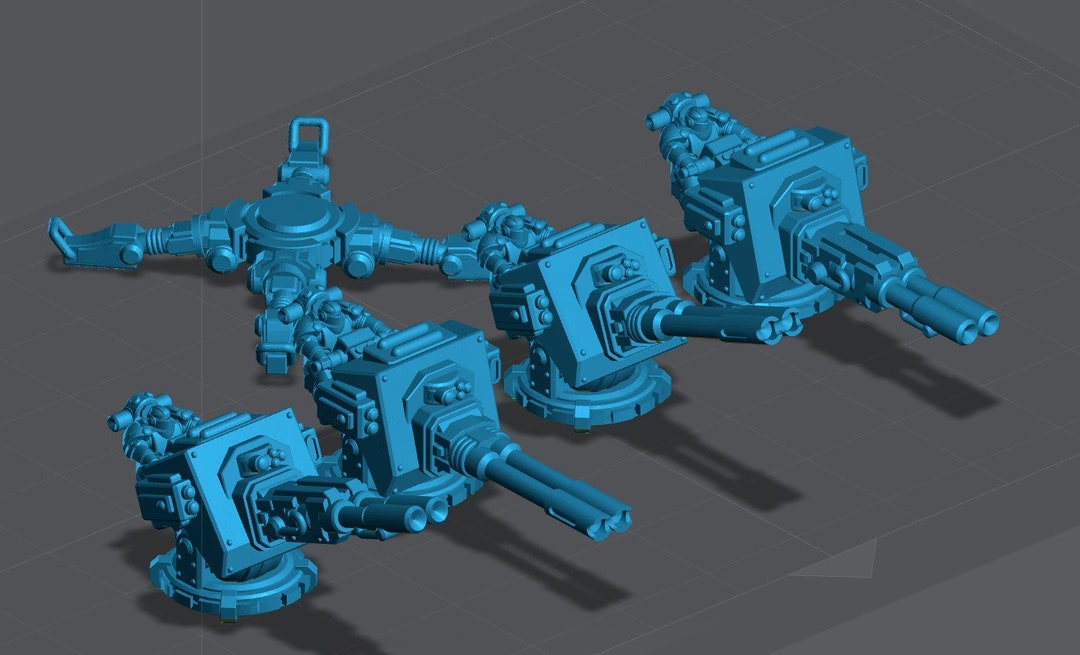 Point Defense Turret (x4) | Orbital Knights | 8mm | KMFP Designs - Etsy