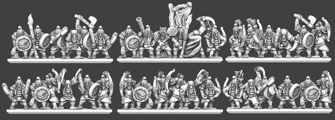 Hobgoblin Infantry | Magma Dwarfs | Ankylo | 10mm Scale | Singles & Strips - Etsy