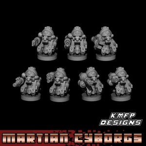 Martian Cyborg Guardian Cyborgs (x16) | 8mm Scale | KMFP Designs - Etsy