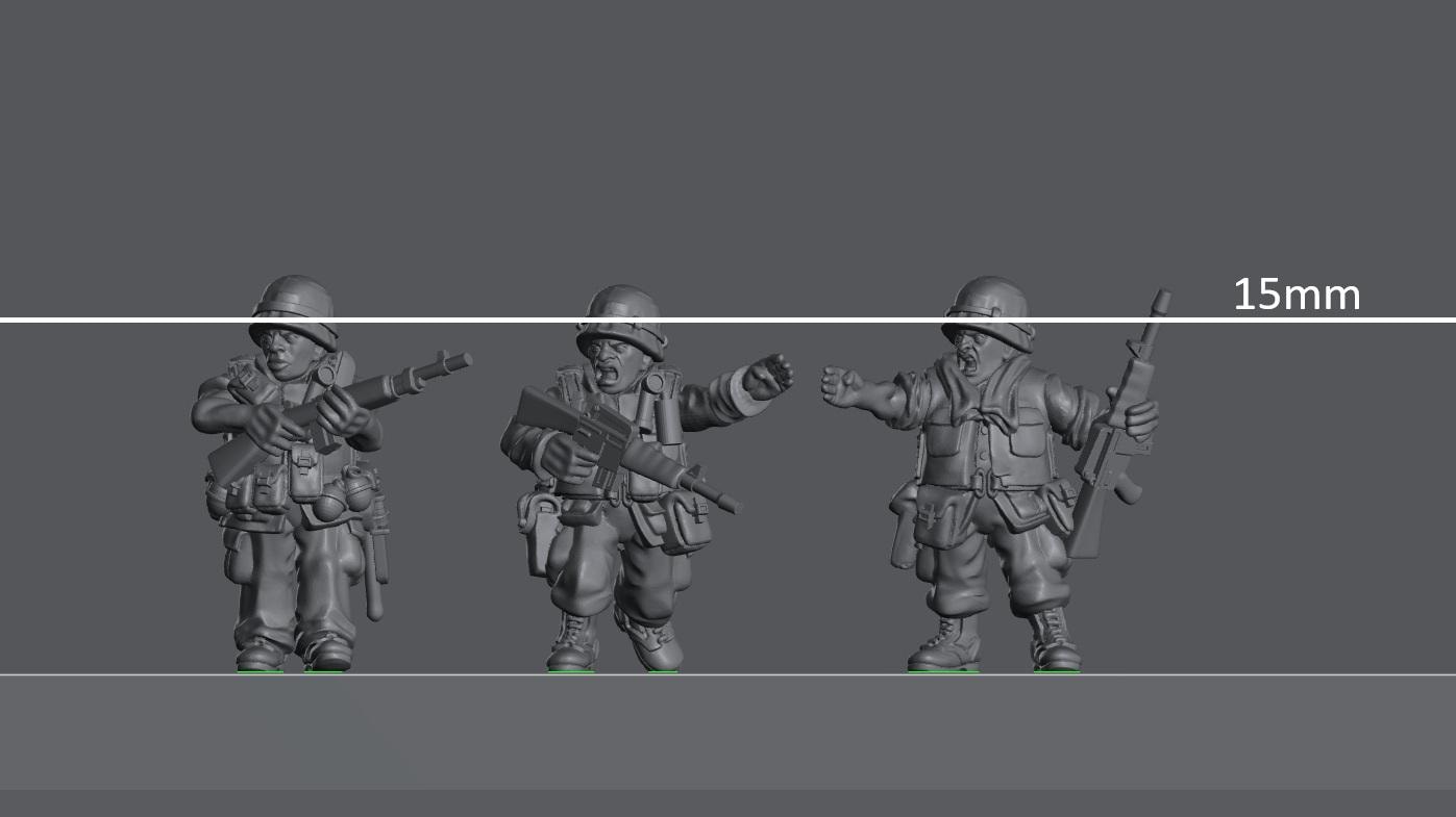 North Vietnamese Army (NVA) | Vietnam | 3dbreed Miniatures | 15mm Scale ...