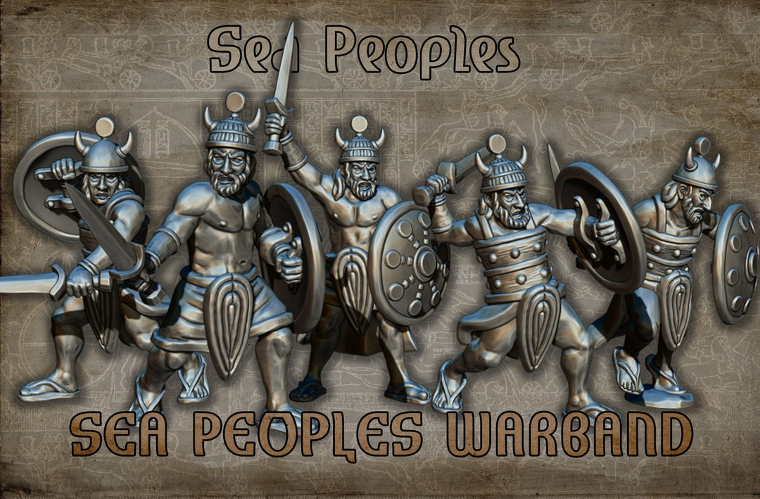 Warbands (x10) | Sea Peoples | Red Cooper Miniatures | 15mm Scale - Etsy