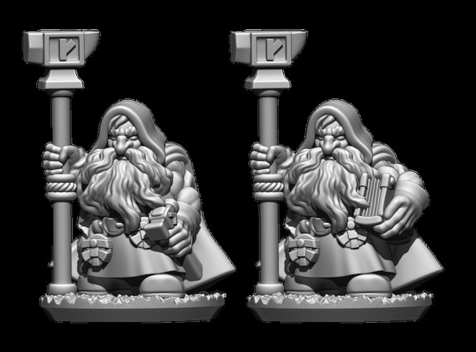 Forge Priest Dwarfs Varus Miniatures 10mm Scale - Etsy