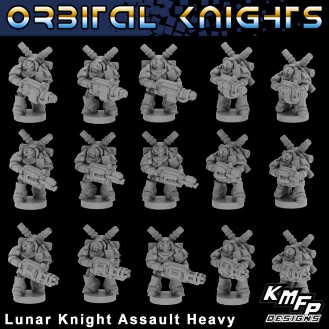 Lunar Knights Assault Heavy Weapons (x20) | 8mm | KMFP Designs - Etsy