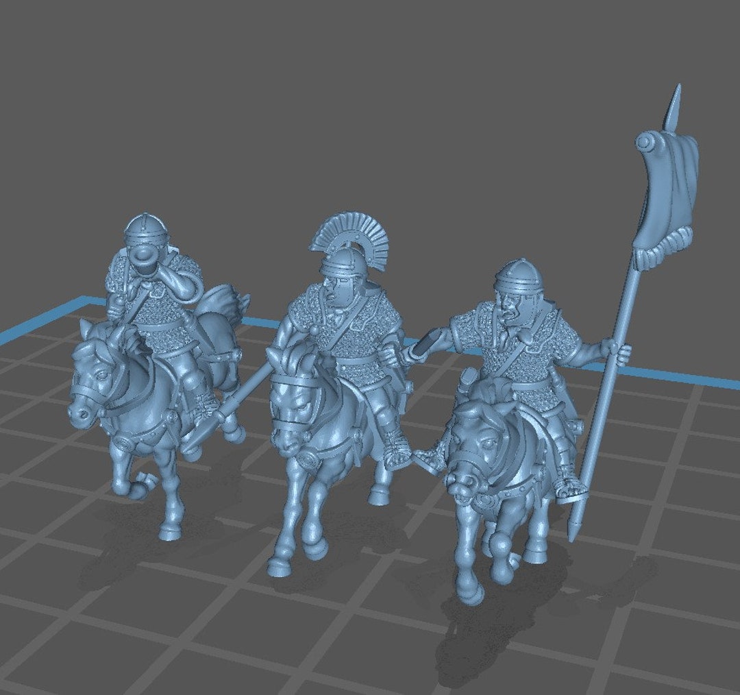 Cavalry Command B | Imperial Rome Army | 3D Breed Miniatures | 15mm ...