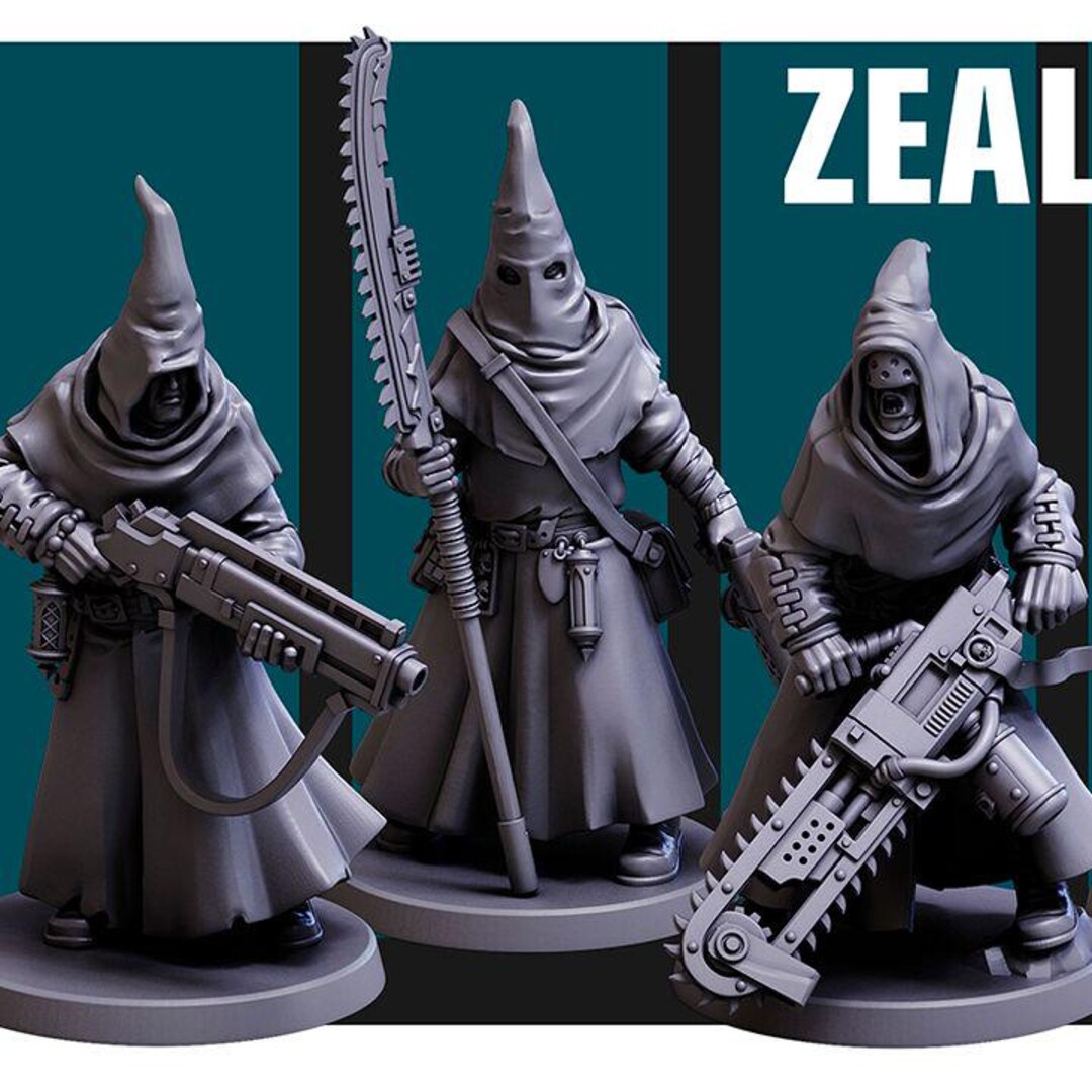 Zealots | 32mm Scale | Red Pilgrim Miniatures - Etsy