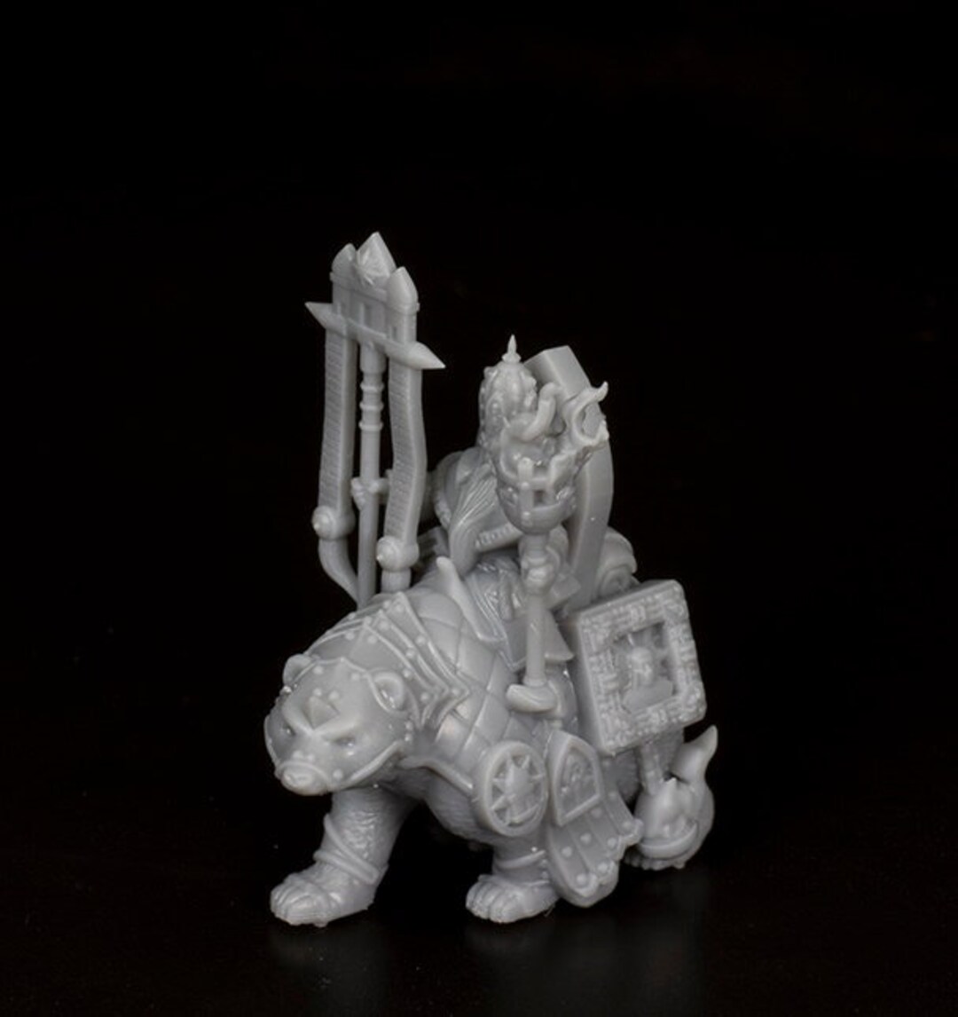Priest on Bear | Eastern Empire | Onmioji Miniatures | 10mm - Etsy