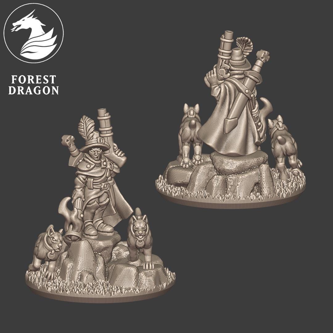 Witch Hunter | Imperial Humans | Forest Dragon | 10mm Scale - Etsy