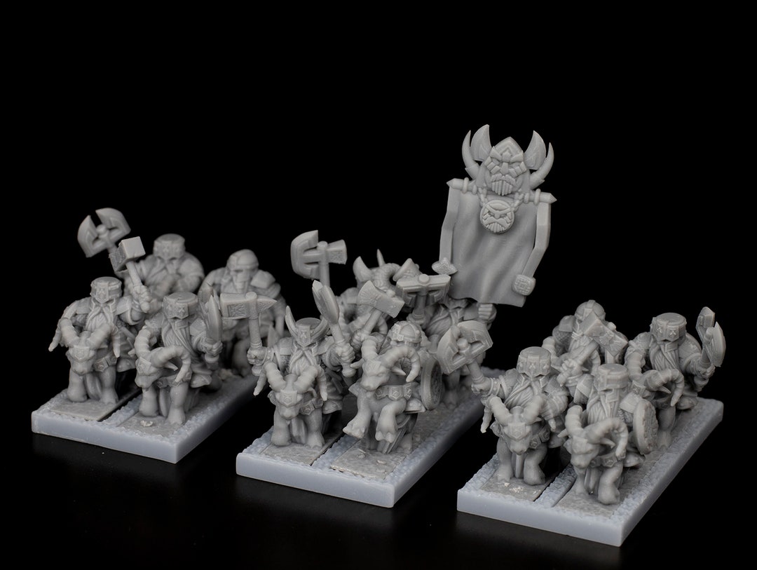 Dwarf Cavalry | Onmioji Miniatures | 10mm - Etsy