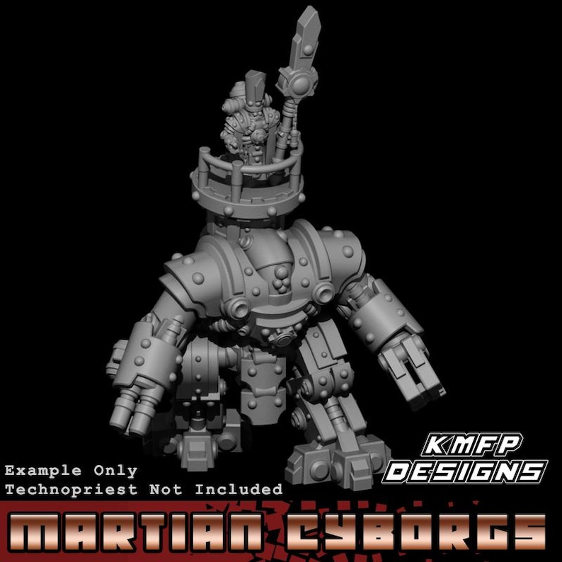 Heavy Siege Cyborg (x1) | Martian Cyborg | 8mm Scale | KMFP Designs - Etsy