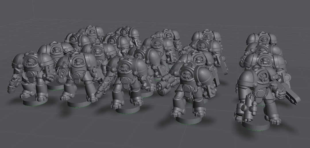 Orbital Knights Heavy Armour Infantry MK2 (x20) | 8mm | KMFP Designs - Etsy