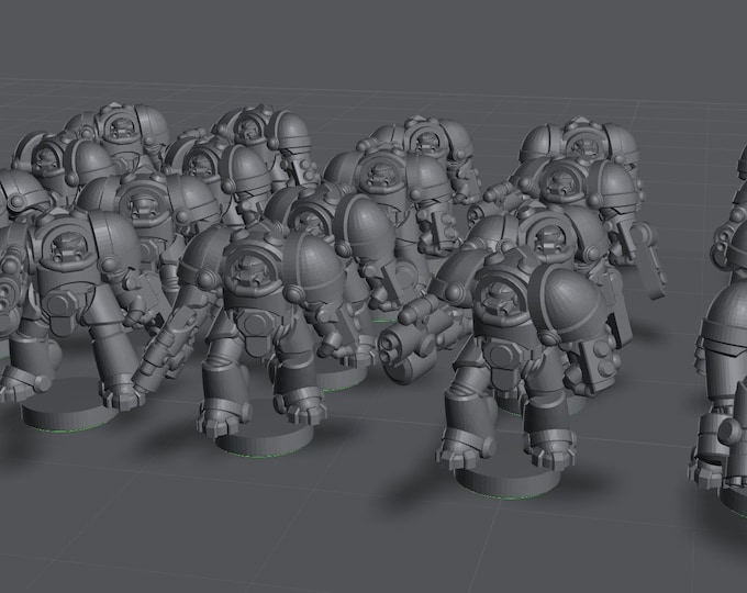 Orbital Knights Heavy Armour Infantry MK2 x20 8mm KMFP Designs - Etsy