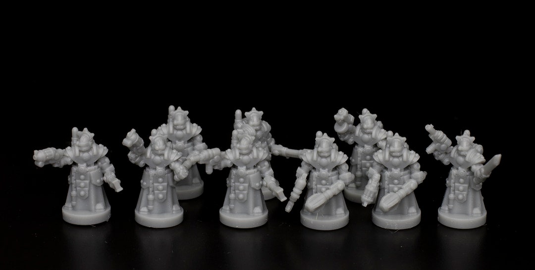 Martian Cyborg Infantry Type R Leaders (x18) | 8mm | KMFP Designs - Etsy