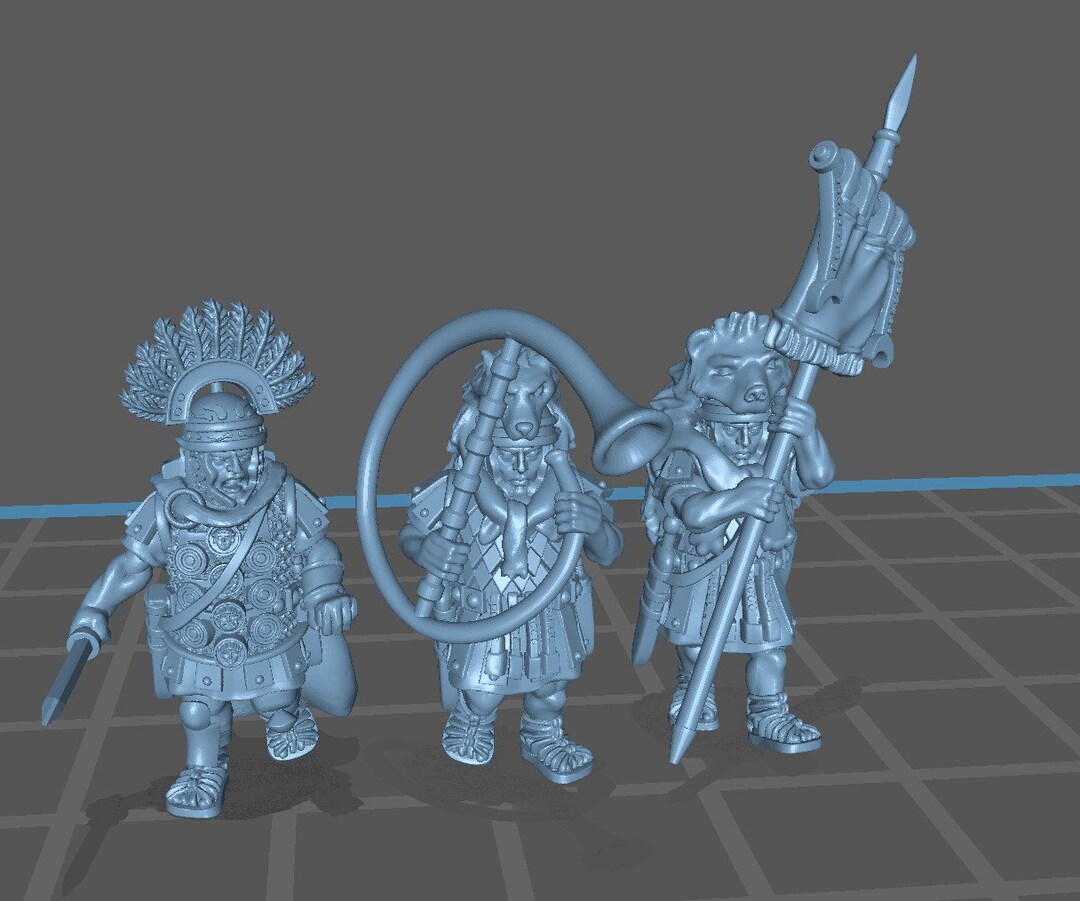 Praetorians Command | Imperial Rome Army | 3D Breed Miniatures | 15mm ...