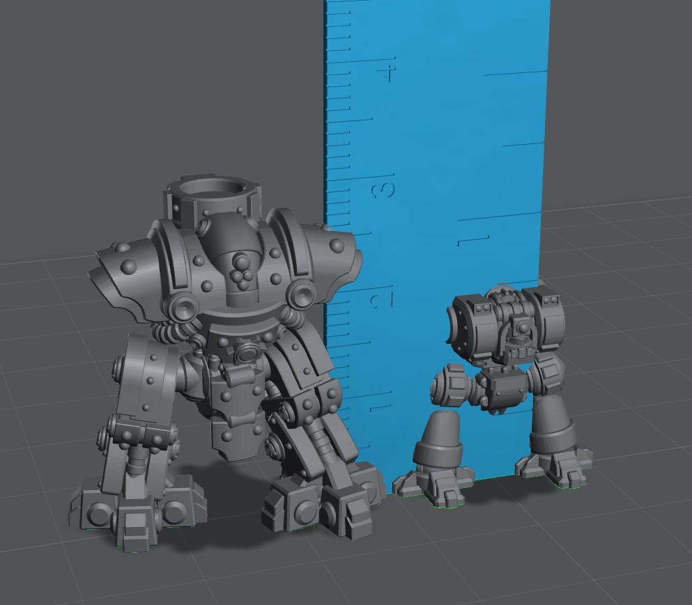 Heavy Siege Cyborg (x1) | Martian Cyborg | 8mm Scale | KMFP Designs - Etsy