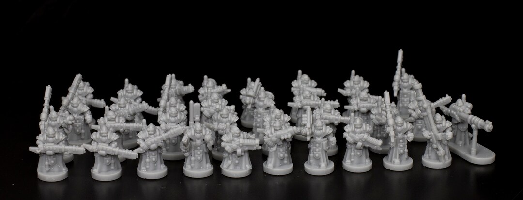 Martian Cyborg Infantry Type R (x40) | 8mm | KMFP Designs - Etsy