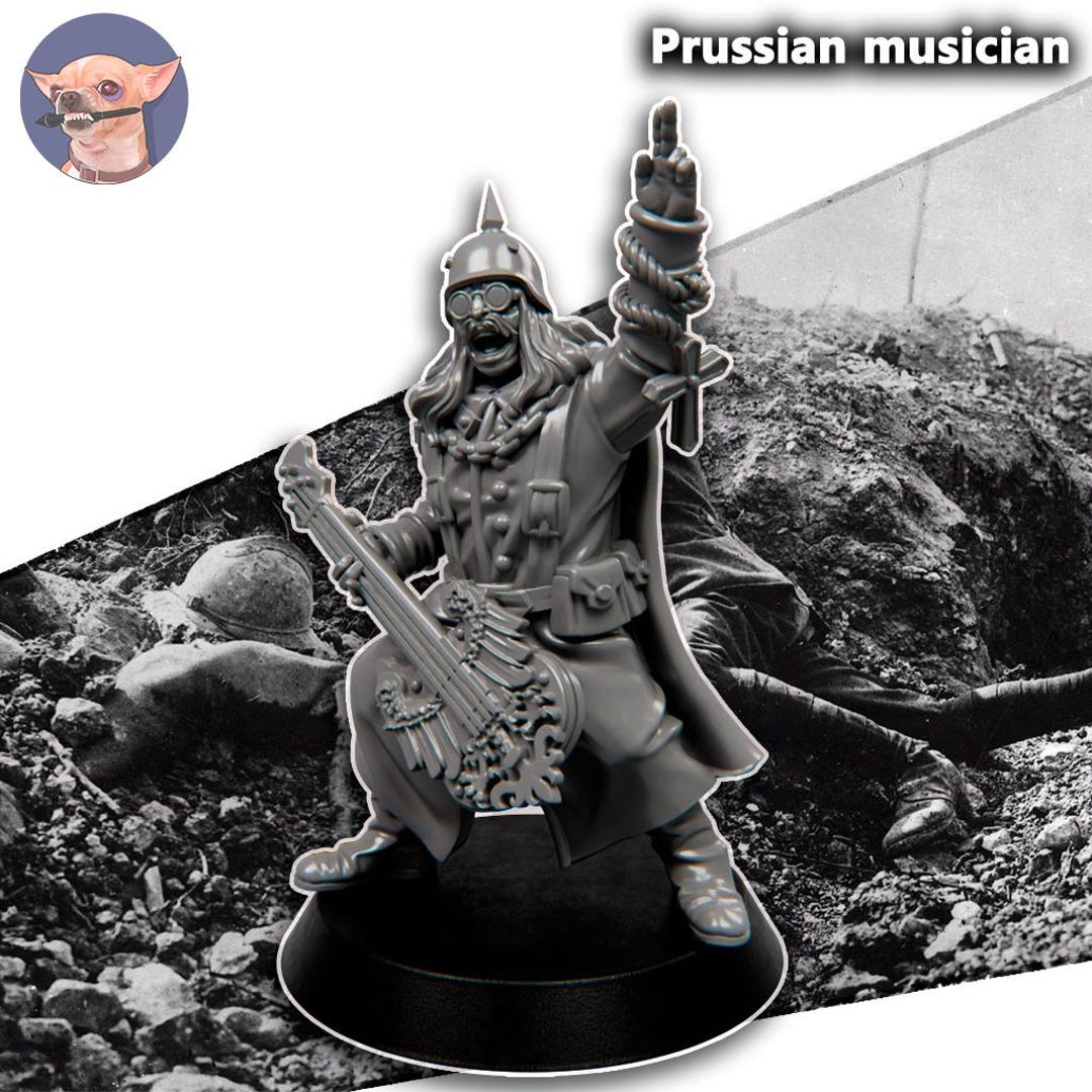 WW1 German Musician (x1) | 32mm Scale | Funduk25 - Etsy