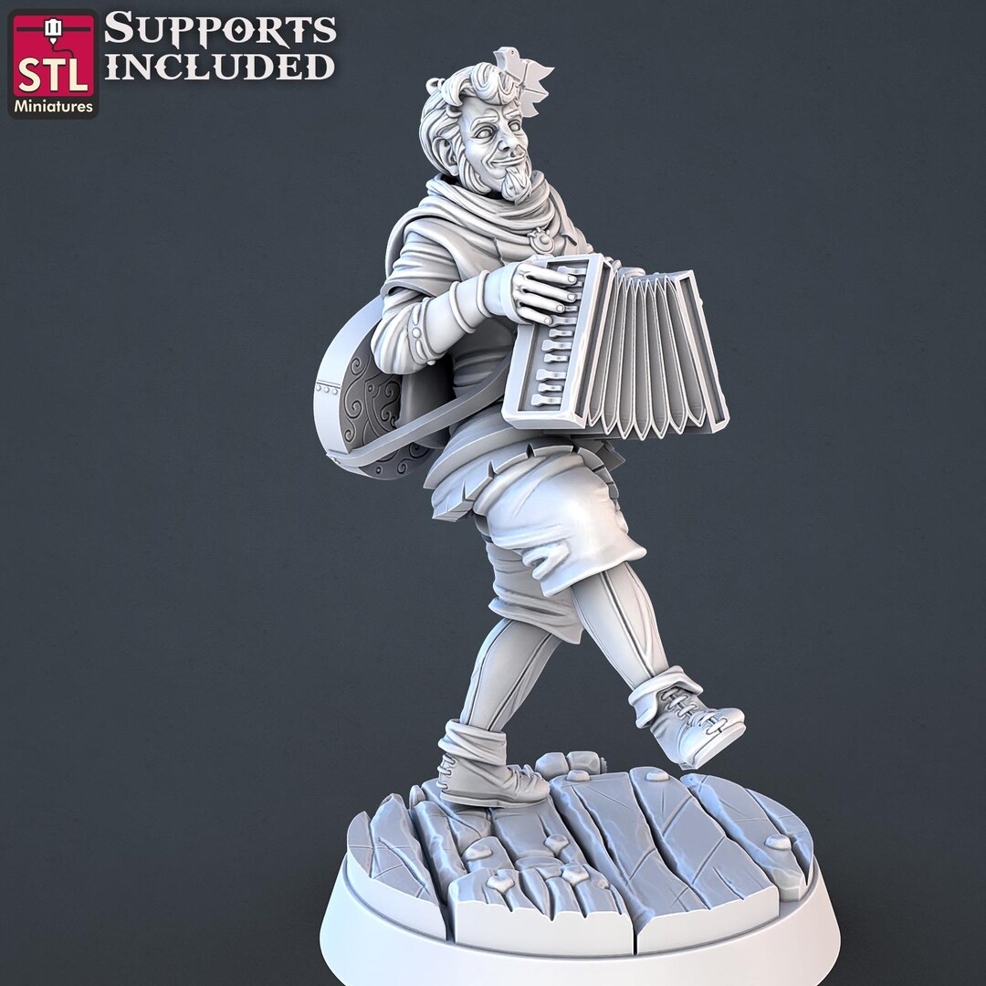 Musician A Carnival Vol.2 32mm Scale STL Miniatures - Etsy
