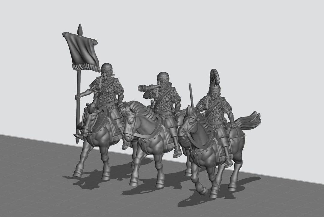 Auxiliary Cavalry Command 02 (x3) | Imperial Rome Army | 3D Breed ...