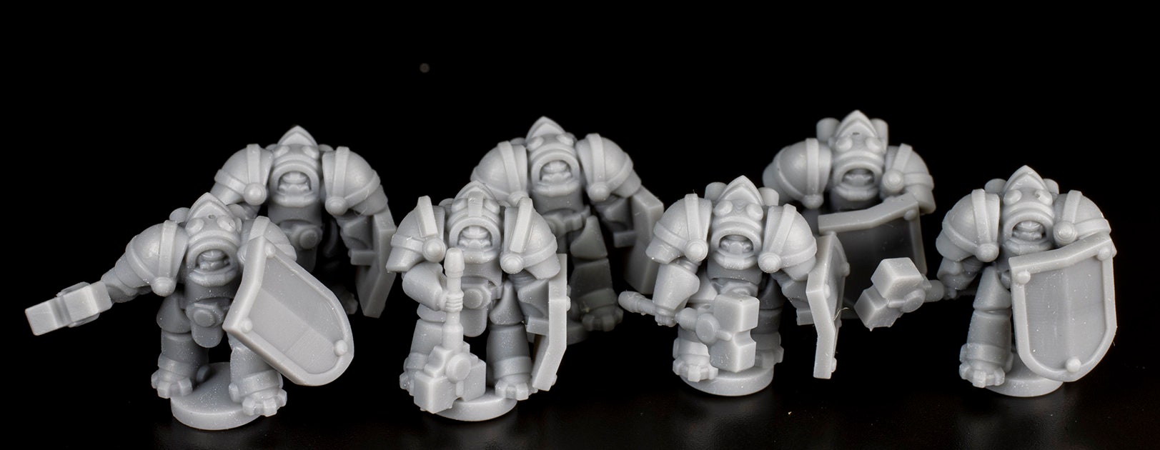 Orbital Knights Heavy Assault Armour Infantry W. Hamer & Shield (x21 ...