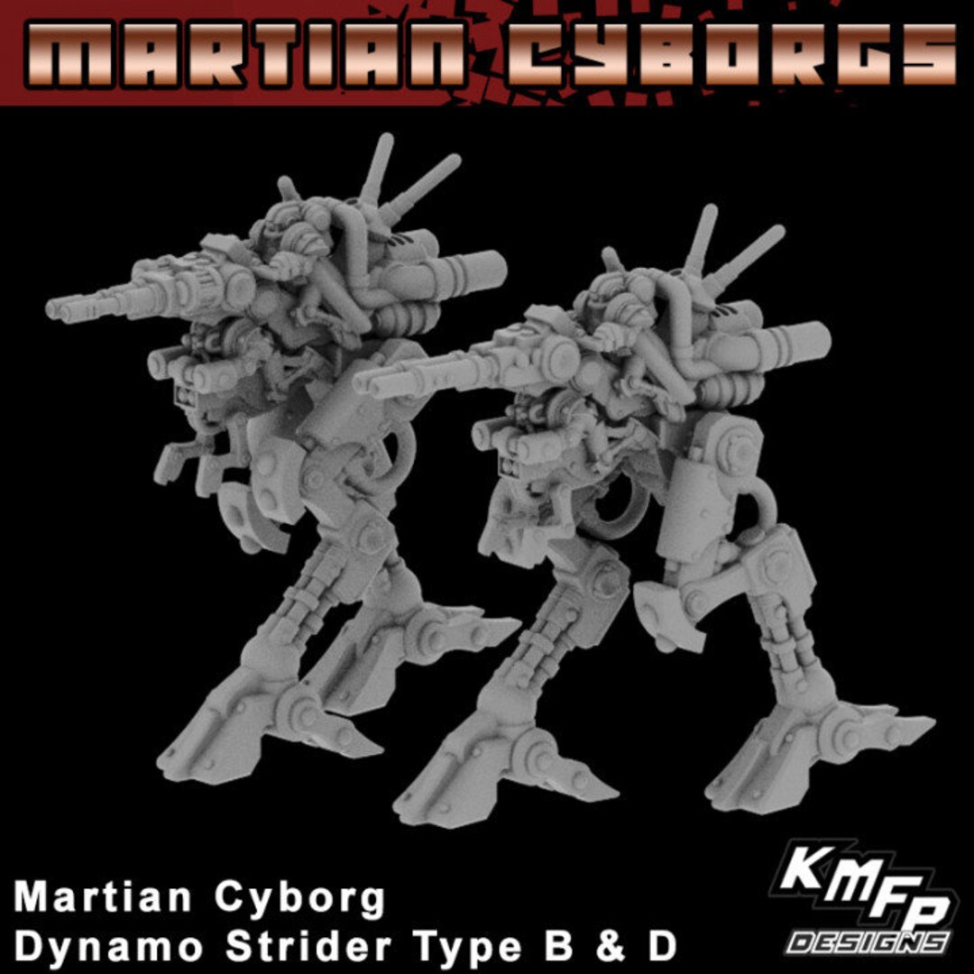 Martian Cyborg Dynamo Strider 6/8mm KMFP Designs - Etsy