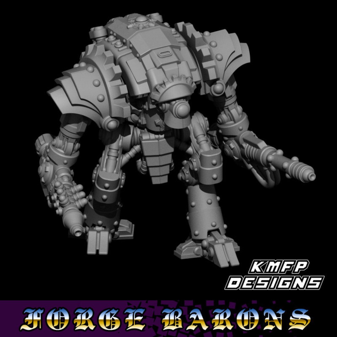 Martian Pattern Assault Knight (x1) | Forge Barons | 8mm | KMFP Designs ...
