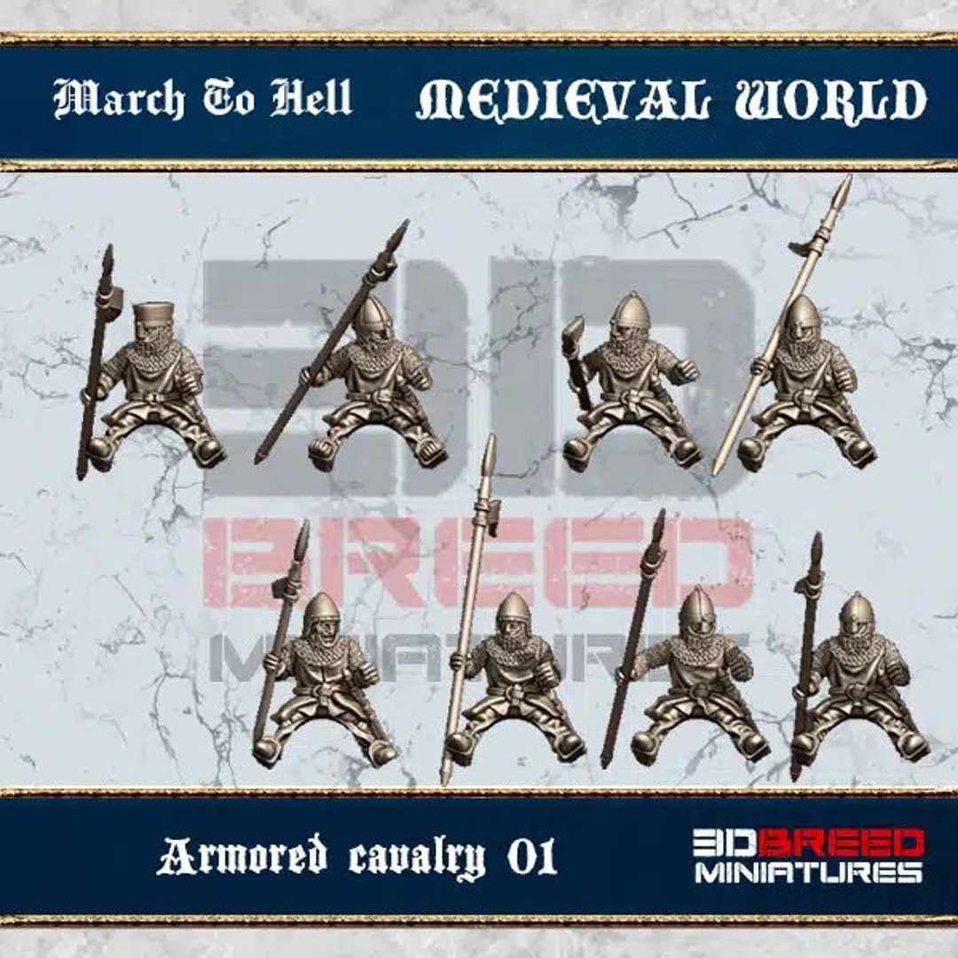 Armored Cavalry (x8) | 13th Century Western Europe | Medieval World ...