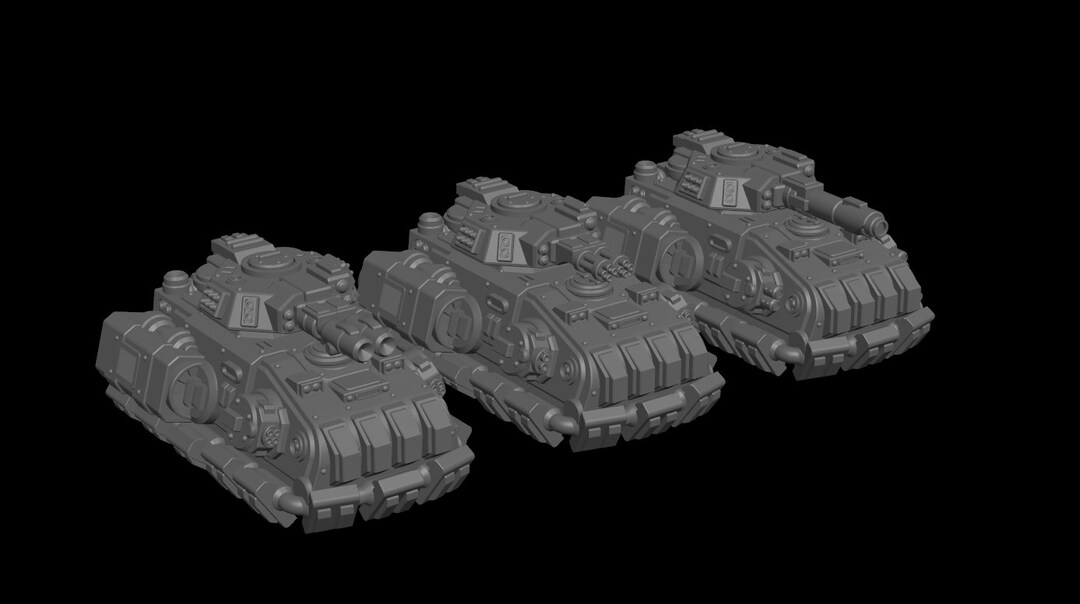Grav-attack Tanks (x3) | Orbital Knights | 8mm | KMFP Designs - Etsy