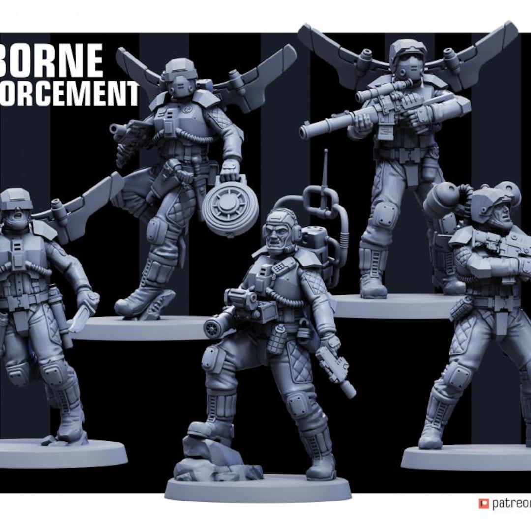 Reinforcement | Airborne | 32mm Scale | Red Pilgrim Miniatures - Etsy