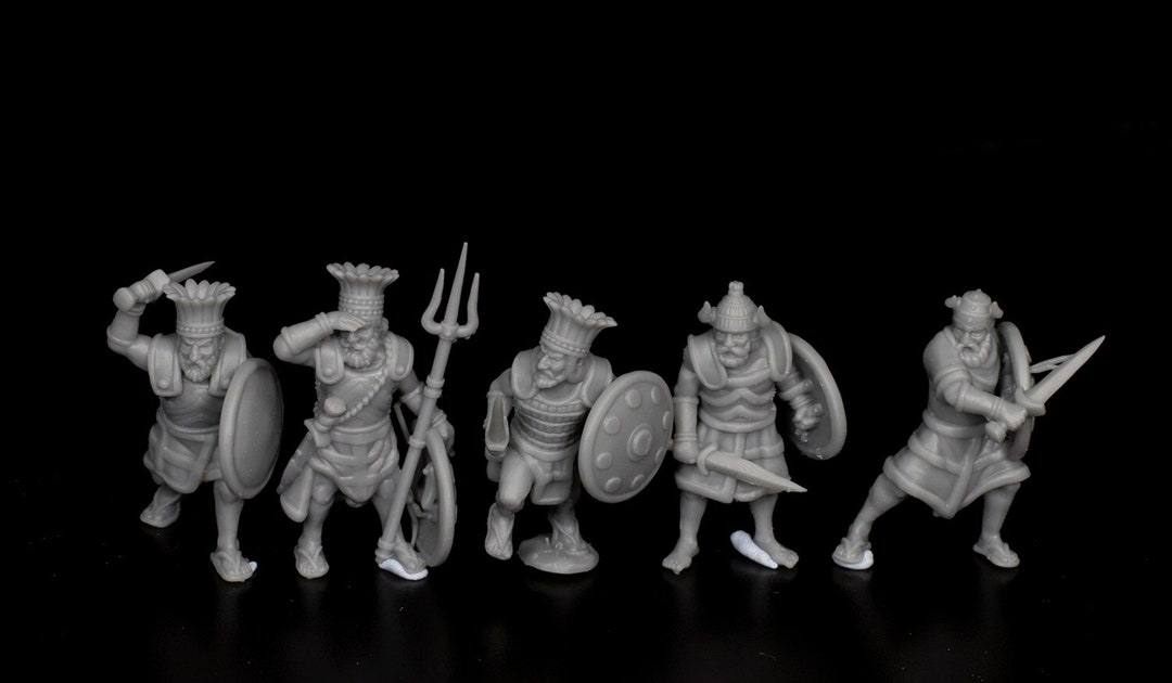 Warriors (x10) | Sea Peoples | Red Cooper Miniatures | 15mm Scale - Etsy