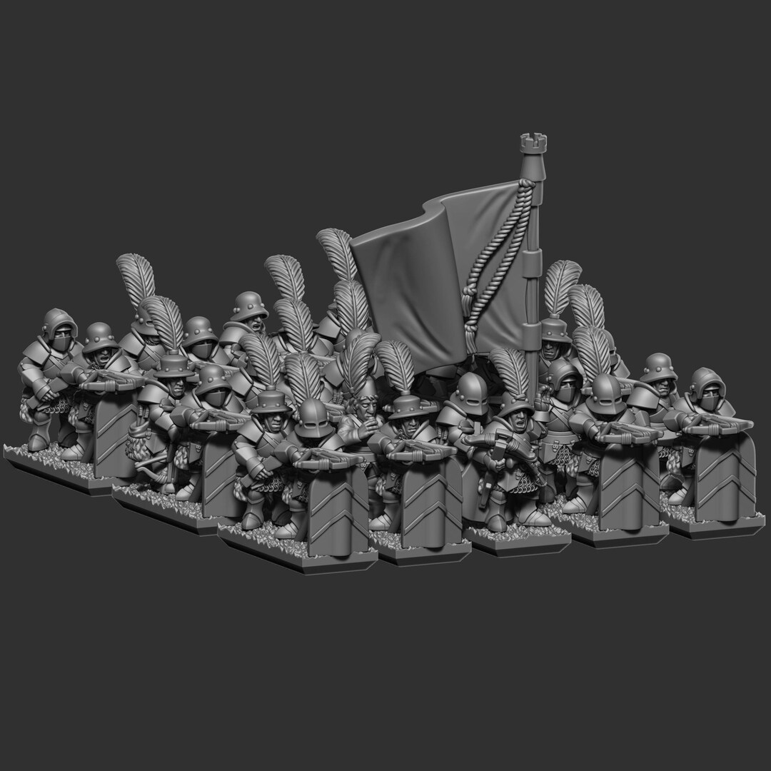 Crossbowmen | Mercenaries | Varus Miniatures | 10mm Scale - Etsy