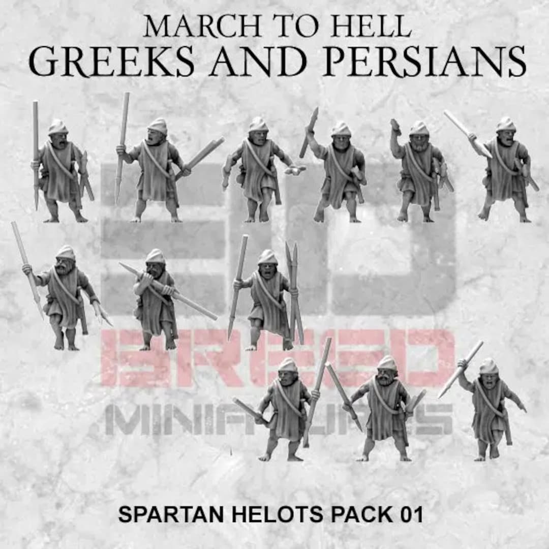 Spartan Helots | Ancient World | 3D Breed Miniatures | 15mm Scale - Etsy