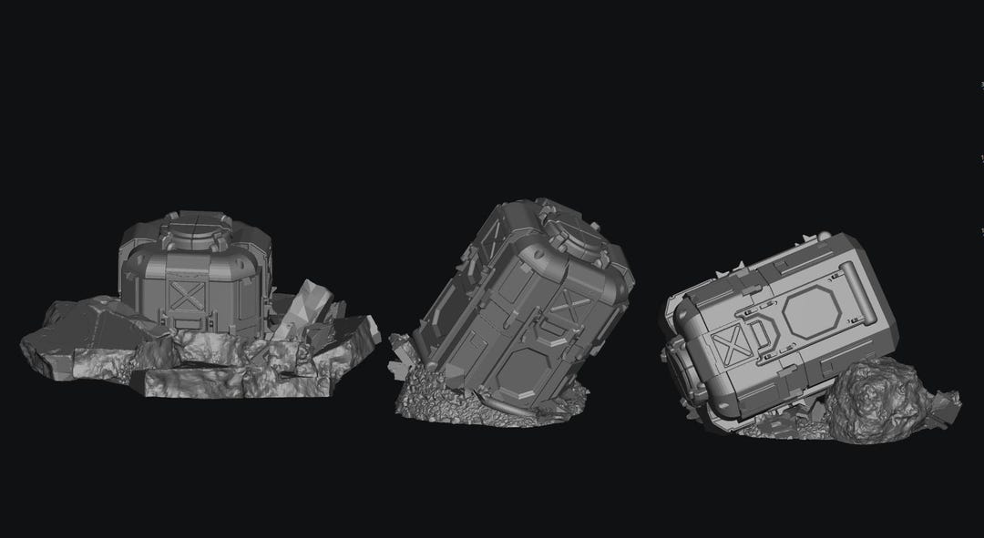 Crashed Drop Pods (x3) | the Conglomerate | Full Spectrum Dominance ...
