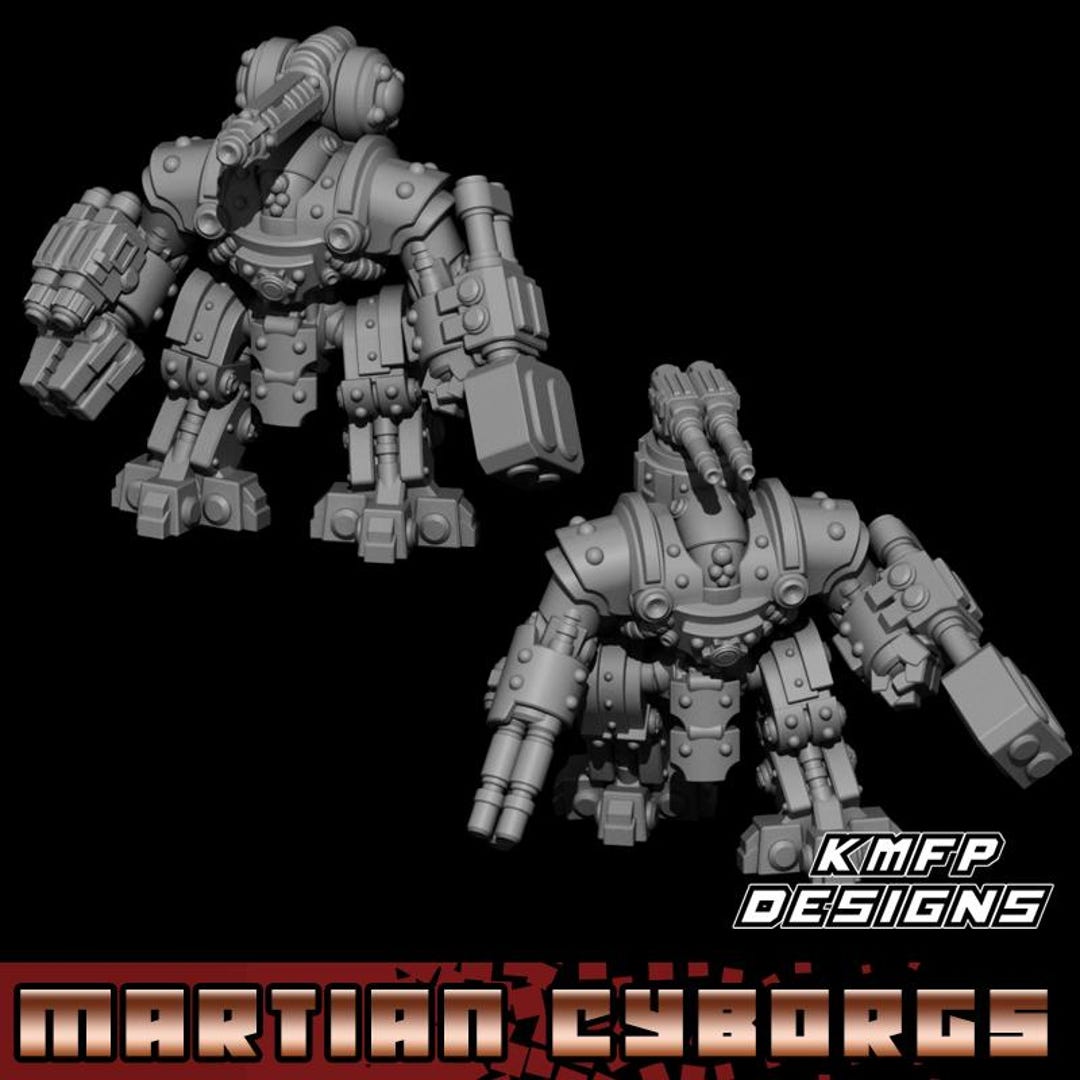 Heavy Siege Cyborg x1 Martian Cyborg 8mm Scale KMFP Designs - Etsy