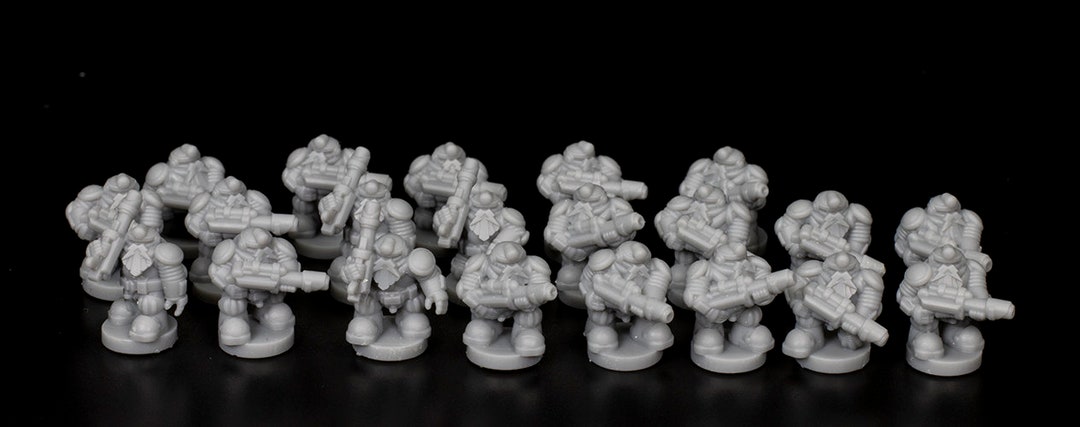 Combat Squad Laserguns (x42) | Goliath Consortium | 8mm | KMFP Designs ...